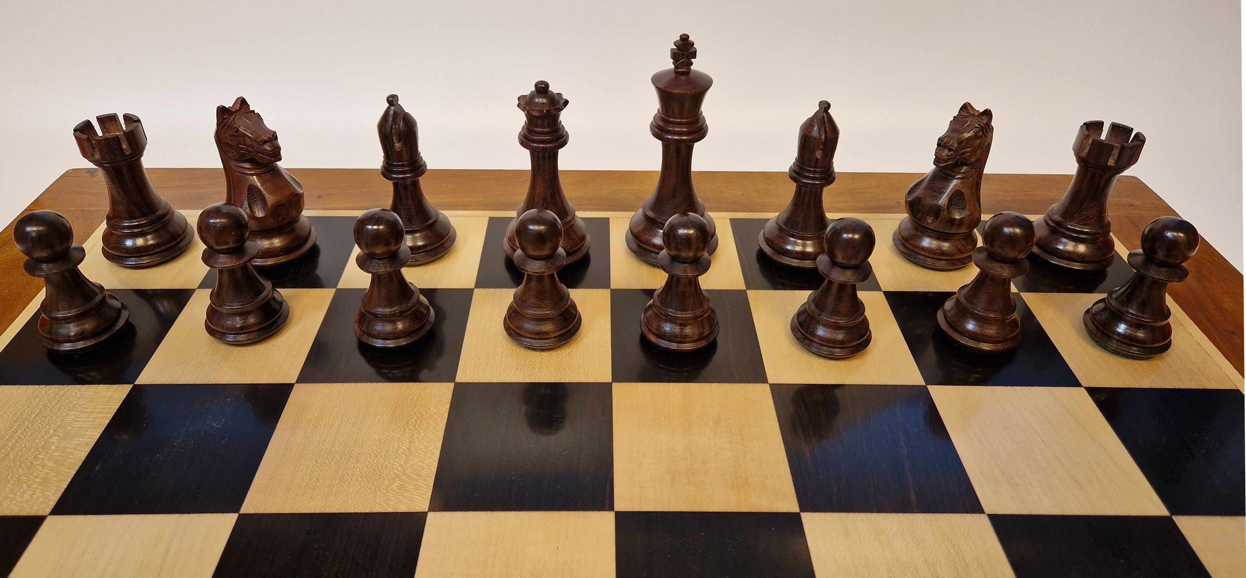 Trebrikker Supreme Rosewood 105 mm - Sjakkbutikken